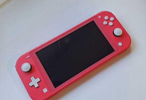 Nintendo switch lite розовая