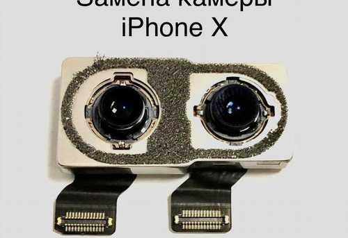 Камера iPhone X с заменой. Ремонт iPhone