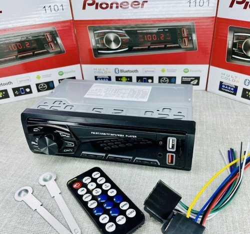 Магнитола Pioneer с Bluetooth 1Din Новая 1101/1102