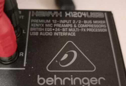 Микшерный пульт behringer xenyx x1204USB