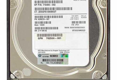 Жесткий диск HP 3Tb smeg3000S5xnN7.2 SAS 3,5