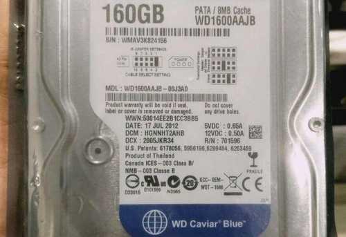 Жесткий диск Western Digital, 160 GB (WD1600aajb)