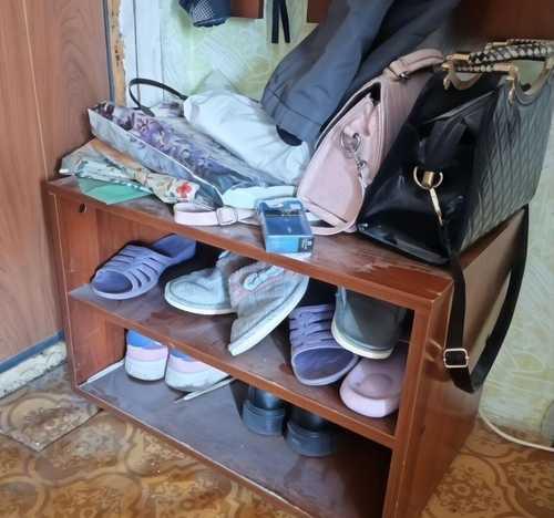 Обувница с вешалкой в прихожую бу