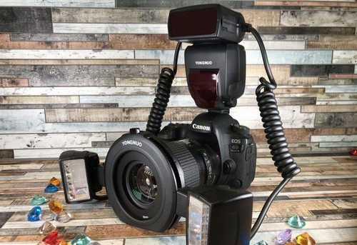 Canon EOS 6D Mark II kit EF 100mm 2.8 USM+YN24ex