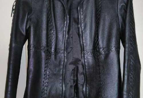 Куртка кожаная женская демисезонная