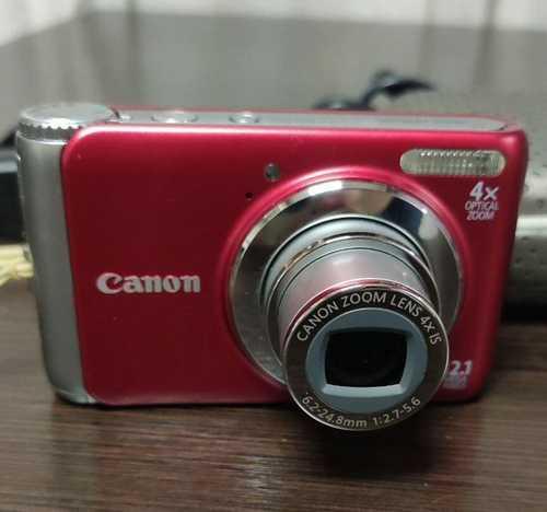 Цифровой фотоаппарат Canon A3100 IS red