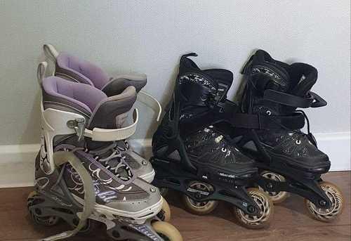 Ролики rollerblade детские раздвижные 17.5-23 см