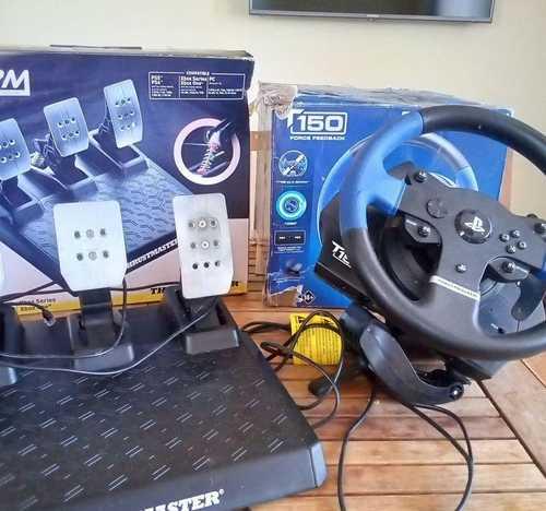 Thrustmaster 150 pro игровой руль+ педали T3PM