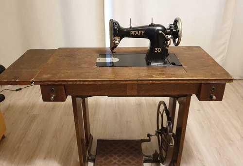 Pfaff 30 швейная машина антикварная рабочая ножная