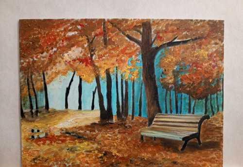 Картина "Осенний парк "