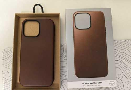Nomad Modern Leather Case iPhone 15 Pro Max