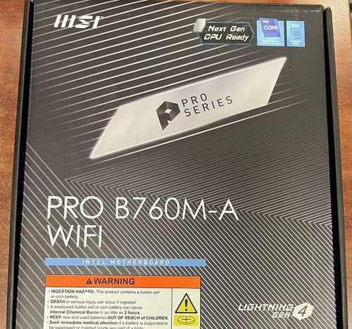 Материнская плата MSI PRO B760M-A WiFi DDR5