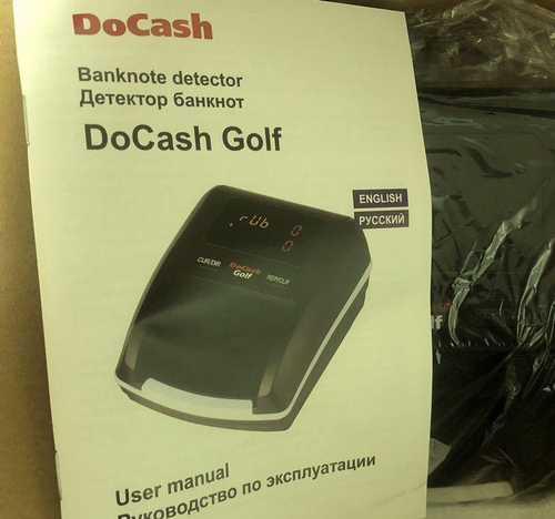 Детектор банкнот docash golf