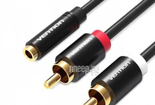 Vention Jack 3.5mm/F - 2xRCA/M 2m VAB-R01-S200