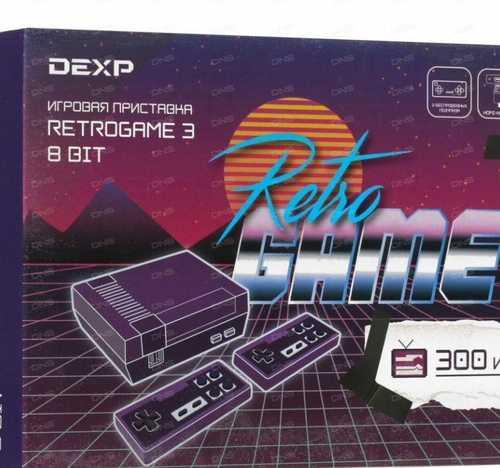 Игровая консоль dexp retrogame 3 300 игр hdmi