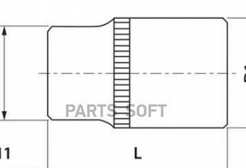 Thorvik FS01219 Головка торцевая 1/2 DR, 19 мм