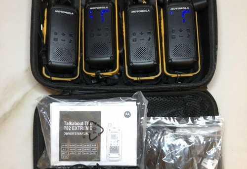 Набор Рации Motorola T82 Extreme (4шт) как Новые