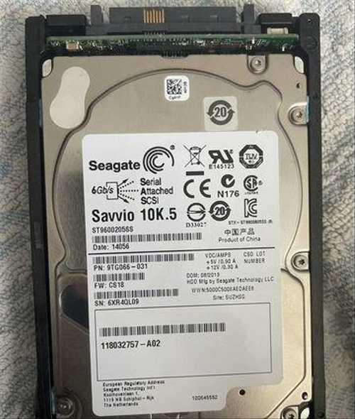 Жесткий диск 600Gb 10K.5 st9600205ss