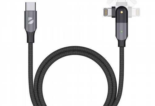 Кабель Deppa USB-C - Lightning, поворотный, 180, P