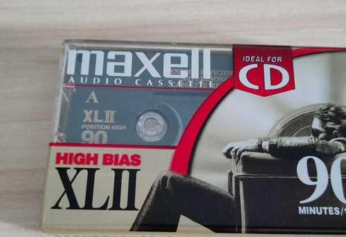 Аудиокассета запечатанная Maxell xlii 90