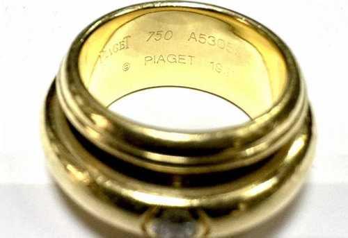 Золотое кольцо Piaget 750 с бриллиантом (т92973)