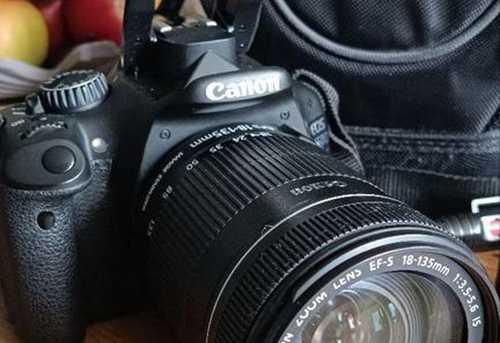 Зеркальный фотоаппарат canon eos 550d kit 18-135mm