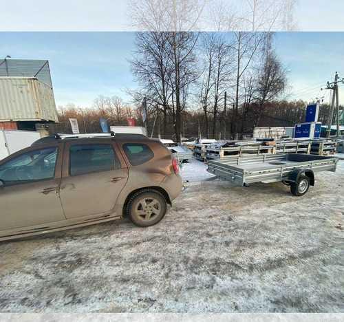 Перевозка снегоходов одноосный прицеп от мзса