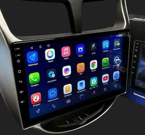 Магнитола android на Hyundai Solaris 2011