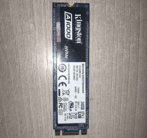 Ssd m2 nvme kingston a1000 240gb