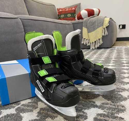 Коньки хоккейные bauer xls детские размер 29,5