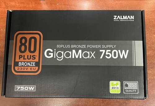 Новый блок питания ATX Zalman GigaMax 750W Bronze
