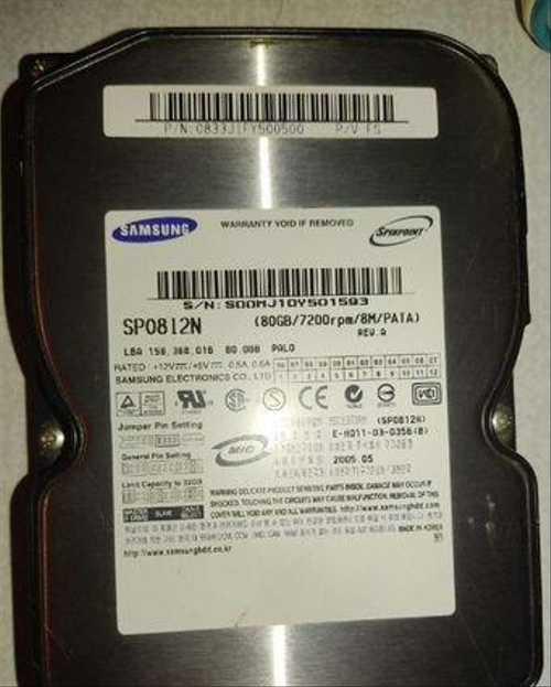 Жесткий диск Samsung 80 gb
