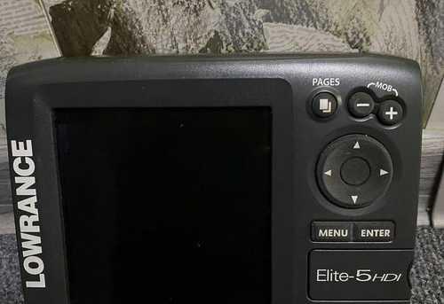 Эхолот картплотер lowrance elite 5 HDI