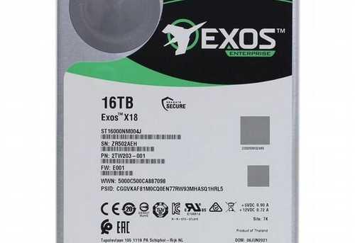 Seagate 16Tb Exos X18 512e SATA3 7200 256Mb (ST160