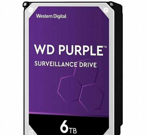 Жесткий диск HDD 3.5" WD Purple 6Tb (WD63purz)