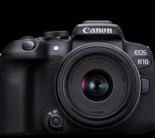 Canon EOS R10 kit RF 18-45/18-150 is STM