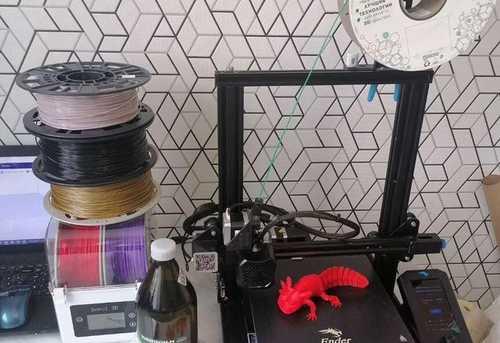 3D принтер Ender 3v2 комплект или обмен