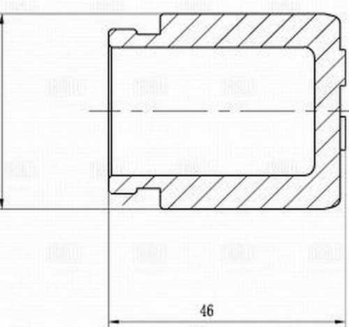 RCF012079P Поршень суппорта для а / м mitsubishi outlander ii (06) зад. d38мм (rcf 012079p)