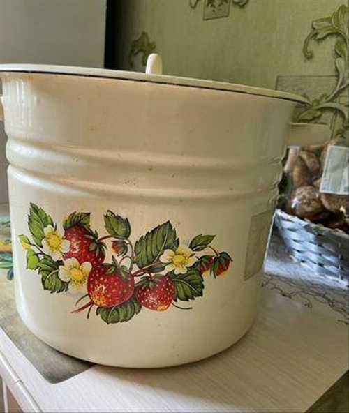 Кастрюля эмалированная 8л