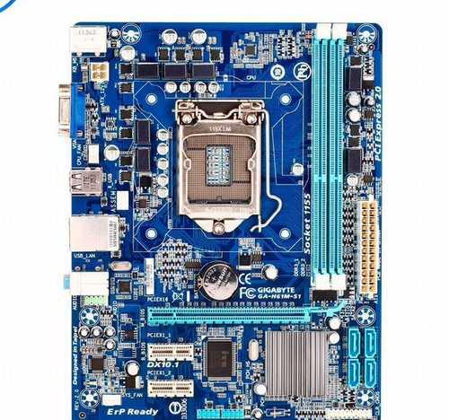 Материнская плата LGA1155 gigabyte GA-H61M-S1 Б.У