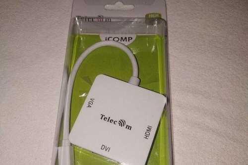 Переходник mini dp на hdmi dvi vga та556