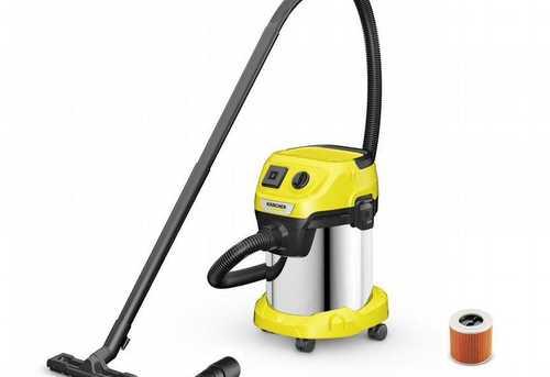 Строительный пылесос karcher WD 3 P S V (с розетко