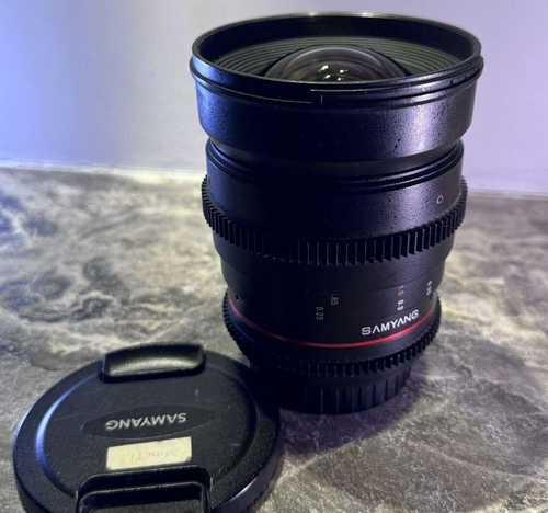 Samyang vdslr 24mm T1.5 EF