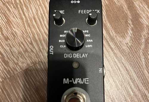 Гитарная педаль делей M-vave DIG delay