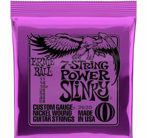 Ernie ball 2620 Nickel Wound Slinky Power 11-58