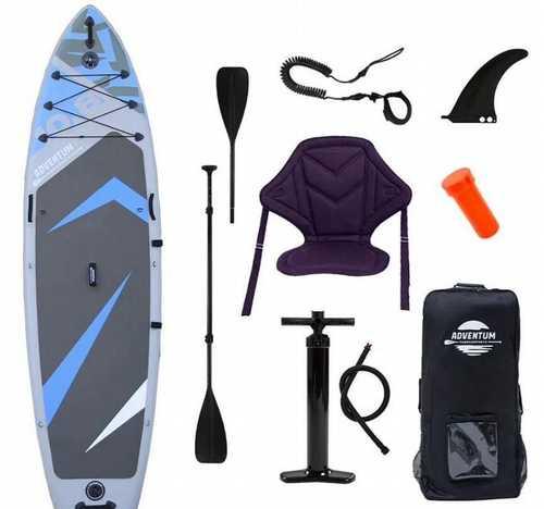 Доска SUP надувная adventum 10'8"x34"x15cm Stone