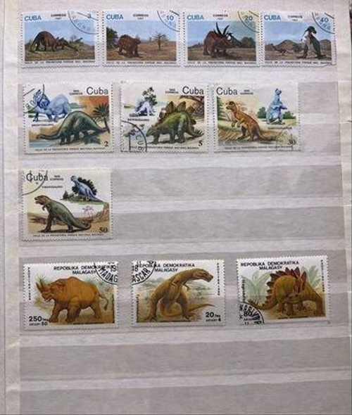 Почтовые марки (87 шт.) из разных стран 70-80гг