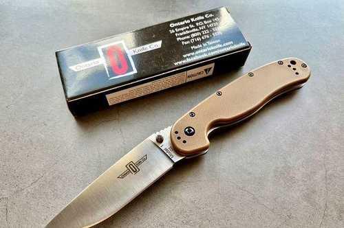 Нож складной Ontario Rat 1 Folder, D2 Blade Coyote
