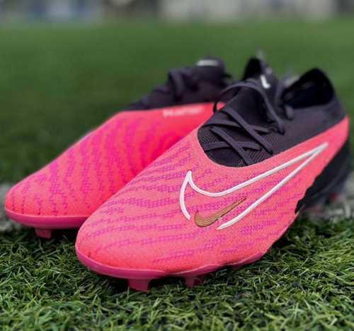 Бутсы Nike Phantom GX pink&black