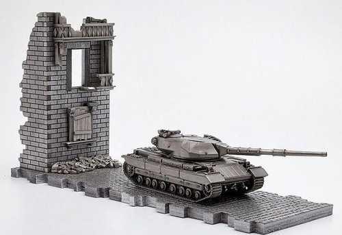 Диорама танка super conqueror из металла 1:72